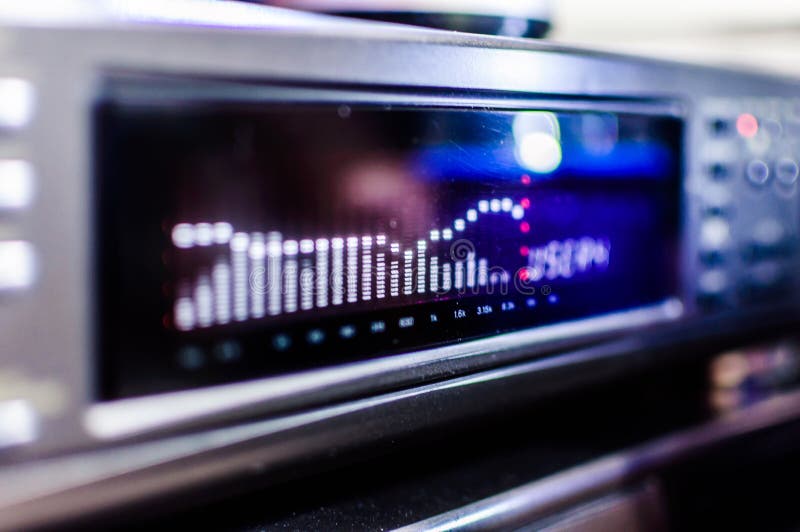Digital Equalizer Close Up Detail Stock Photo - Image of digital, cover ...