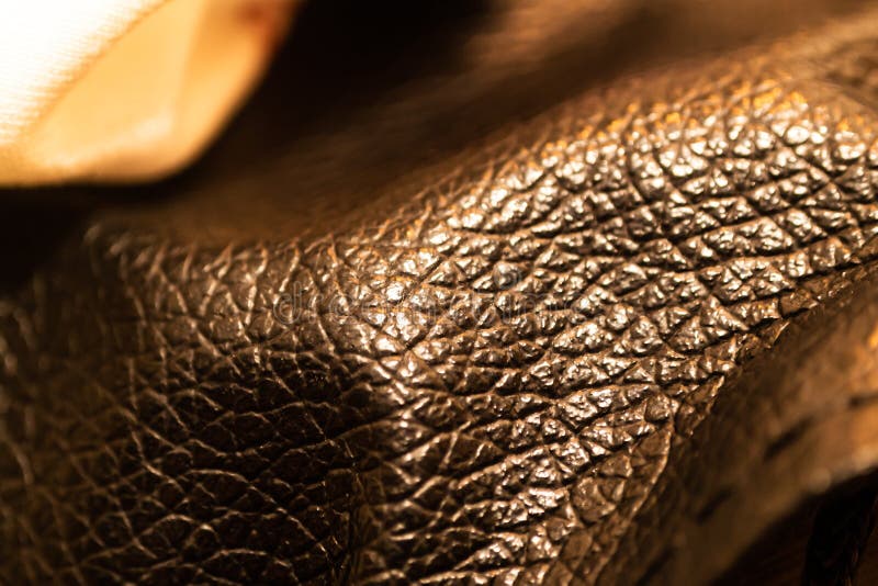 Close Up Detail of Leather Surface Stock Photo - Image of leather ...