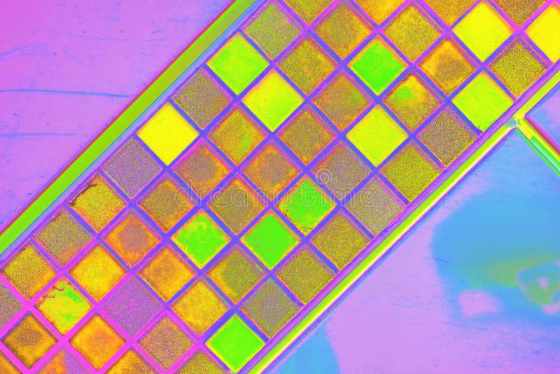 Close Up Detail of Reflected Glass Facade with Rectangular Windows Grid ...