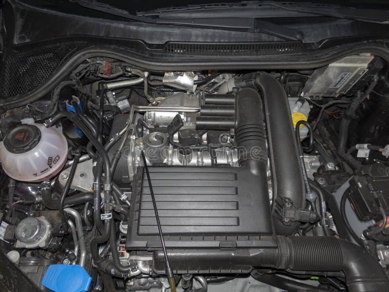 Close Up Detail of Tuned Car Engine Stock Image - Image of vehicle ...