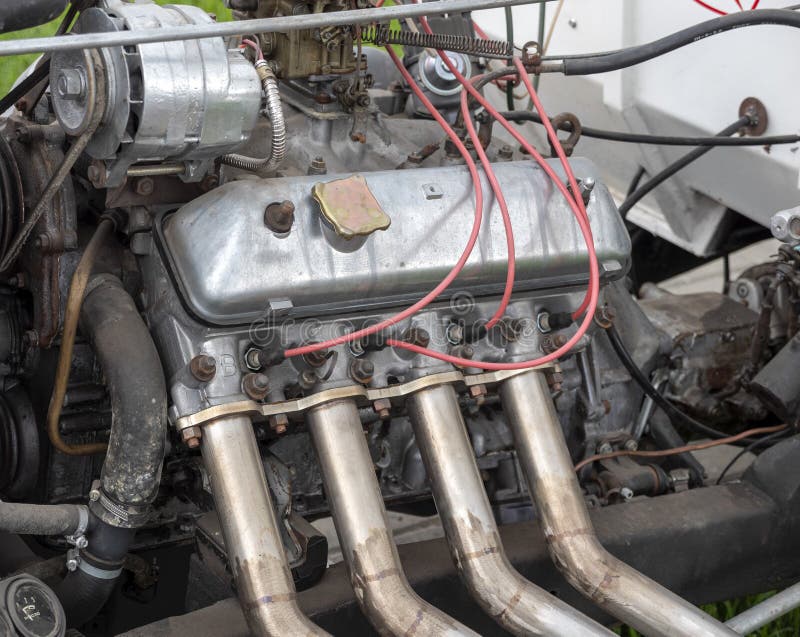 Close Up Detail of Tuned Car Engine Stock Photo - Image of mechanic ...