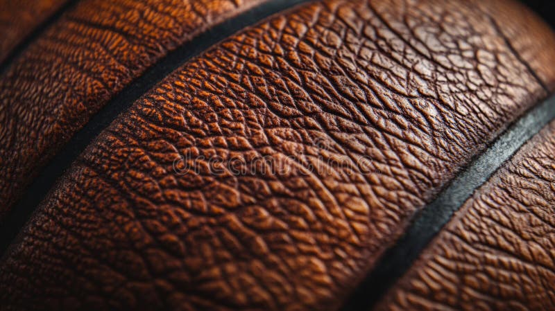Close-Up Detailed Brown Leather Basketball Texture Stock Illustration ...