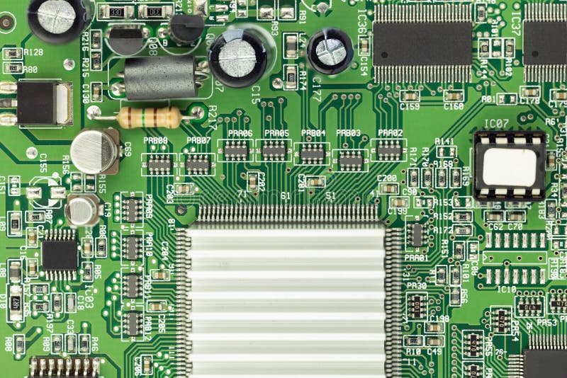 Close-Up of Detailed Circuit Board Design Stock Image - Image of ...
