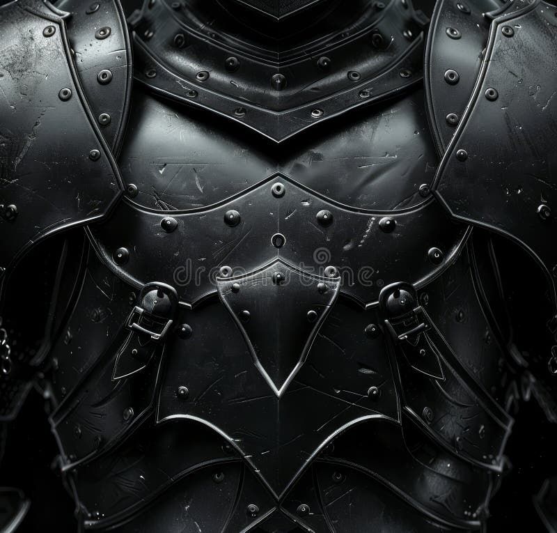 Close-up of Detailed Medieval Armor Stock Illustration - Illustration ...