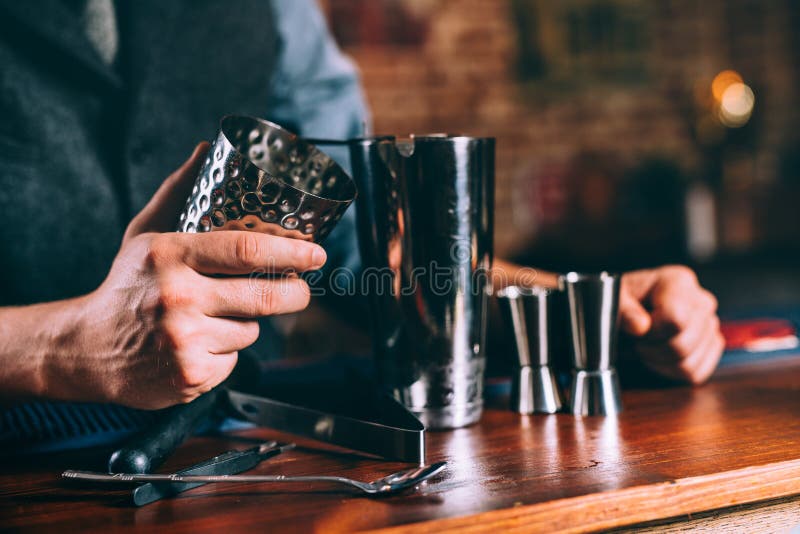 Close-up of Barman Hand at Beer Tap Pouring a Draught Beer Stock Image ...
