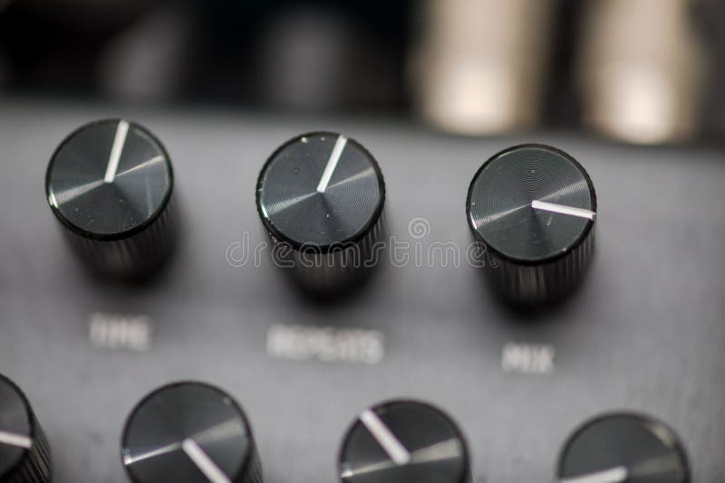 Hardware Music Equipment Knobs Stock Image - Image of dial, reverb ...