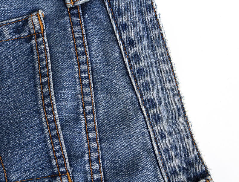 Close-up Details Corner of Jeans Blue Jeans Denim Blue Cloth Background ...