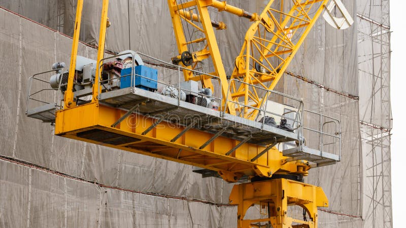 Close Up Details of a Crane S Control Room Stock Image - Image of ...