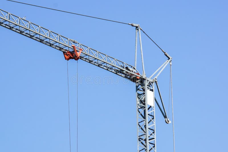 Close Up Details of a Crane`s . Metal Crane Used in Construction Stock ...