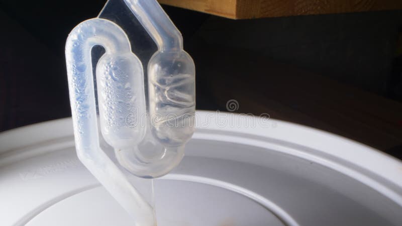 Close-up, Details. S-shaped Fermentation Odor Trap Stock Video - Video ...