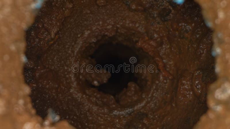 Close Up. Details, View Inside the Old Rusty Radiator Stock Video ...