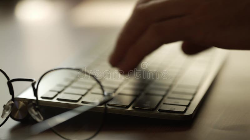 Close Up Of Developing Programming And Coding Technologies Programmer Hands Are Typing On