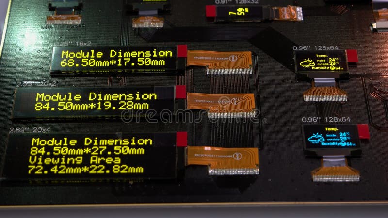 Close-up Device Chip with Working Display and Information. Stock Video ...