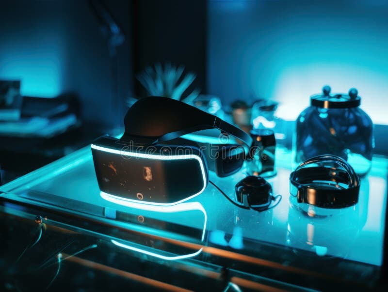 A Close Up of a Device on a Table. AI Generative Image. Stock ...