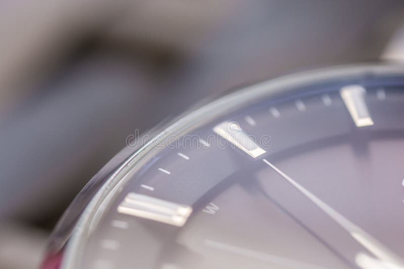 The Dial of the Wristwatch with a Moving Second Hand Symbolizing the ...