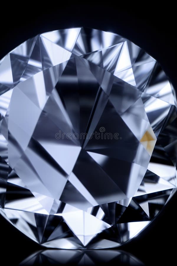 A Close Up of a Diamond on a Black Background. Generative AI Stock ...