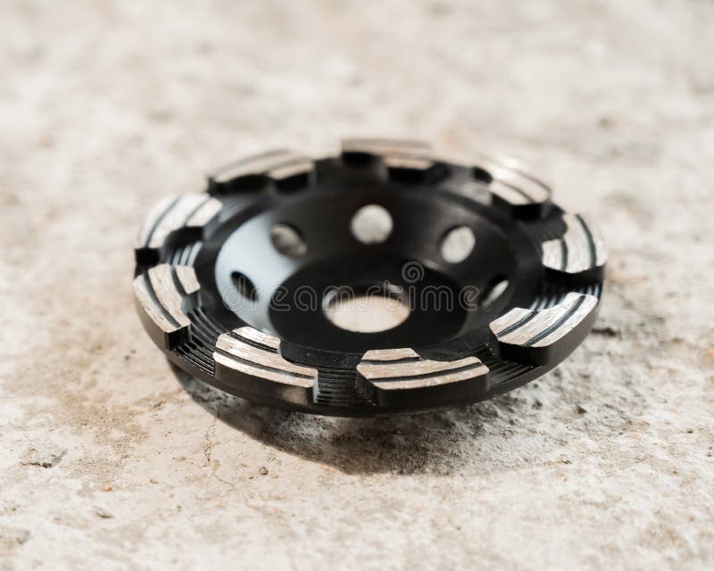 Close-up of a Diamond Circular Disc on Concrete. Stock Photo - Image of ...