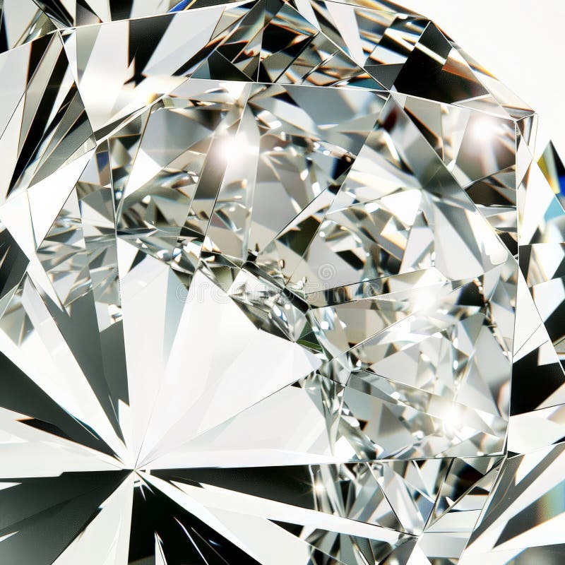 A Close-up of a Diamond S Facets, Capturing the Intricate Details and ...