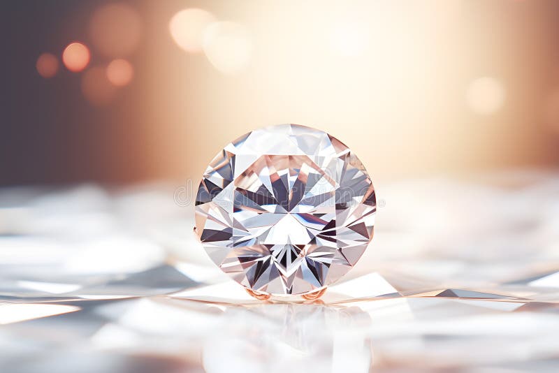 Close up of diamond stock illustration. Illustration of lighting ...