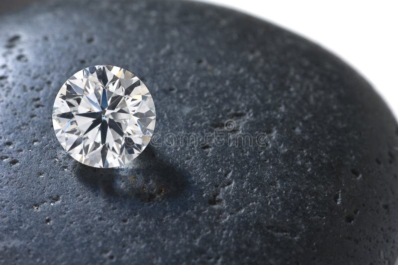 Close Up of a Diamond on the Stone Stock Image - Image of resolution ...