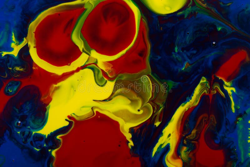 Close Up of Different Color Paint Stock Photo - Image of intensity ...