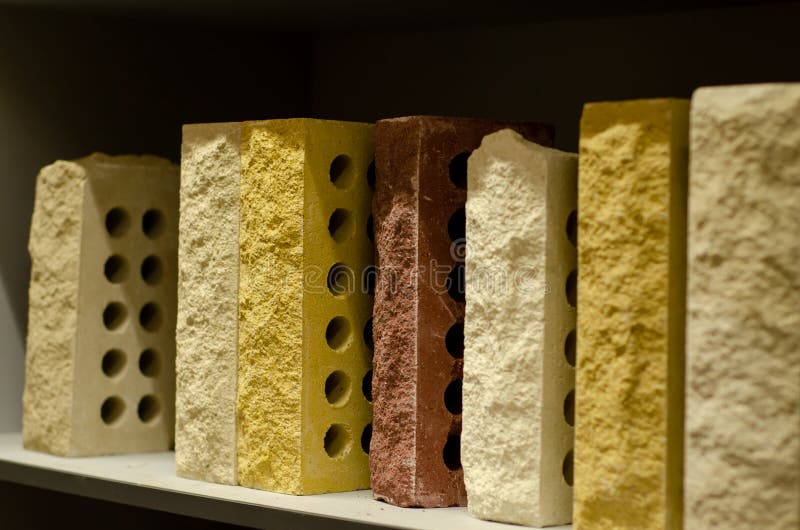Close-up of Different Colored Bricks Stock Photo - Image of house ...