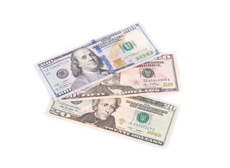 Close Up of Different Dollar Bills. Stock Photo - Image of american ...
