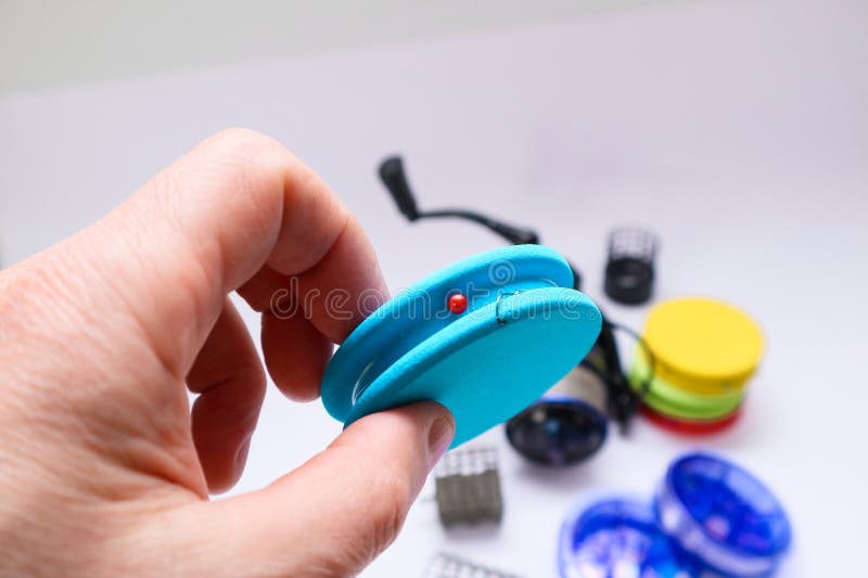 Close-up of Different Fishing Tackle. Fishing Tackle on a White Stock ...