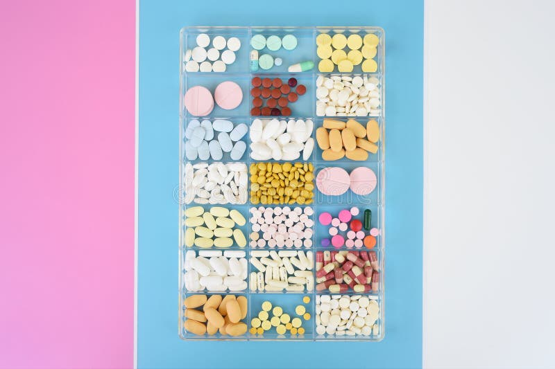 Close Up of Different Medication Stock Photo - Image of background ...