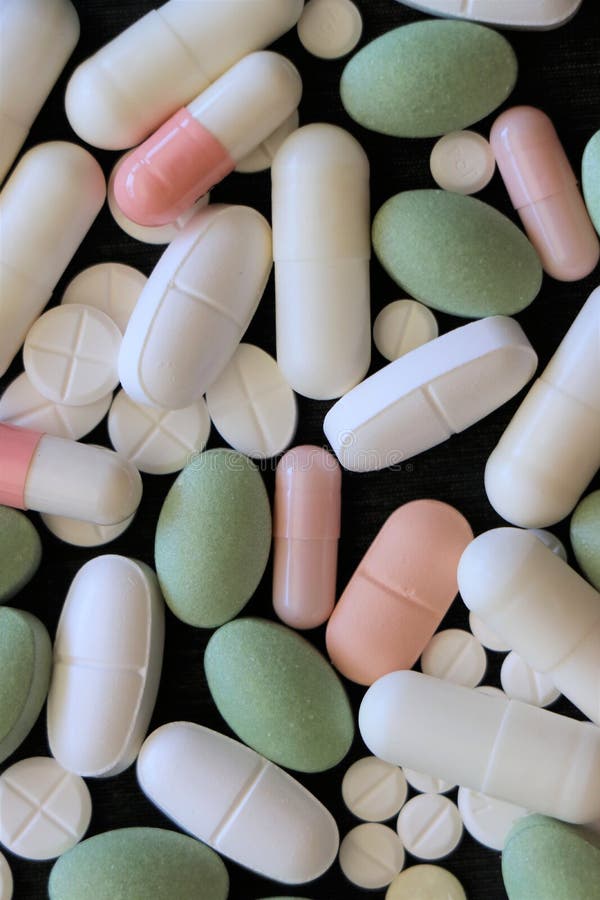 Close Up of Different Types of Pills. Stock Image - Image of drugstore ...