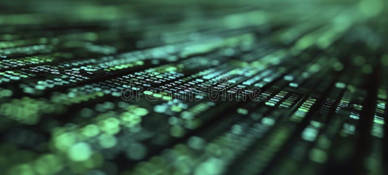 Green Binary Code Data Technology Background Stock Photo - Image of coding, virtual: 304845408