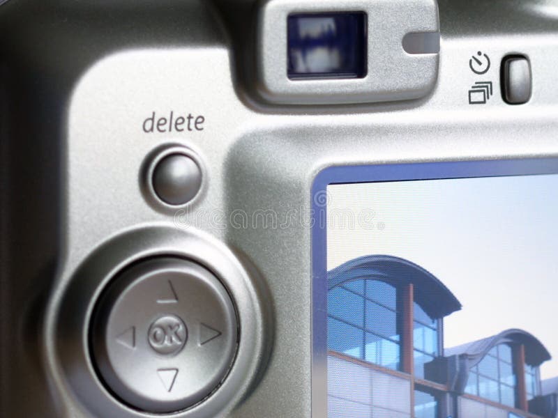 Close-up of Digital Camera Back Stock Photo - Image of recording ...