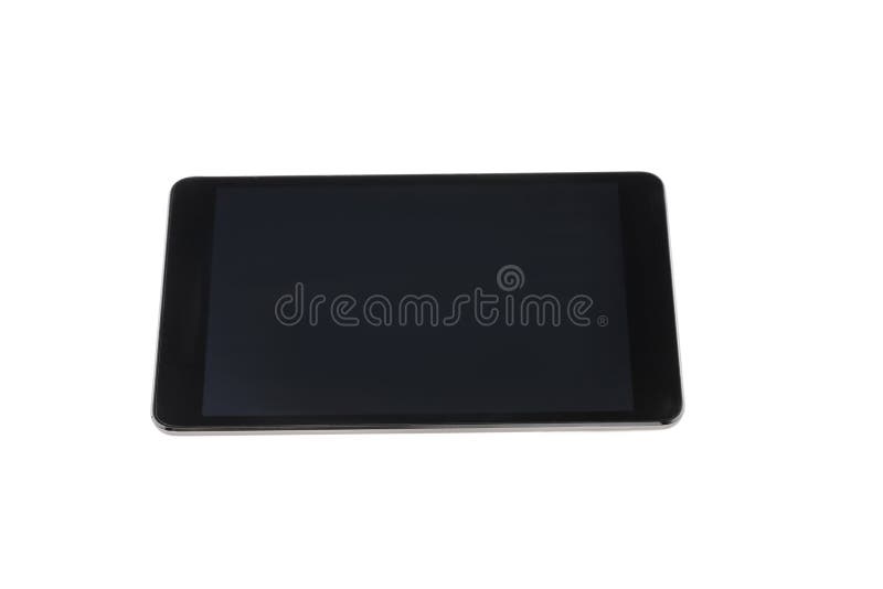 Close Up of Digital Tablet with Black Screen Stock Image - Image of ...