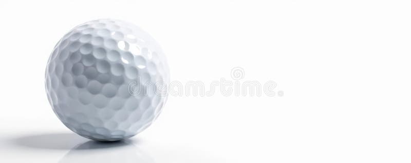 Close Up of Dimpled Golf Ball, Isolated on White , Sport, Macro, Close ...