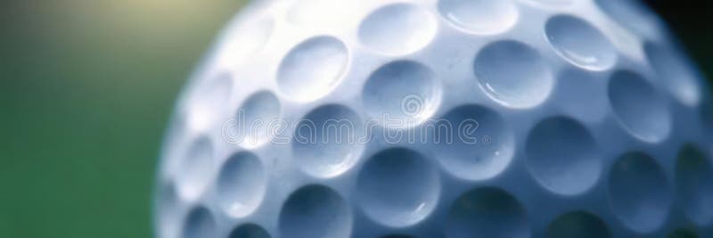 Close Up of Dimpled Golf Ball Surface, Texture Detail, Equipment, White ...