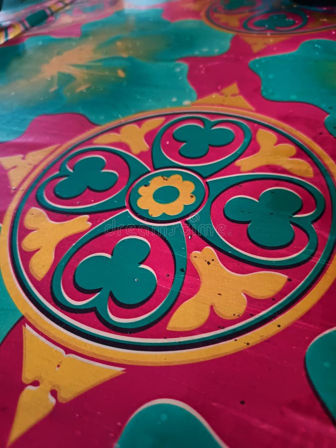 Close Up of the Dining Table Wrapper Ornament in the Stall Stock Photo ...