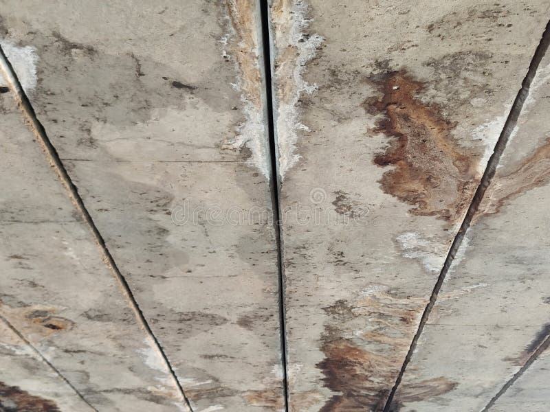 Dirty Cement Ceiling Under Bridge Stock Image - Image of abstract ...
