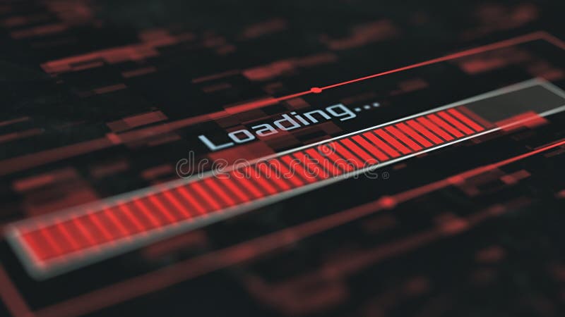 Loading bar stock illustration. Illustration of network - 261351827