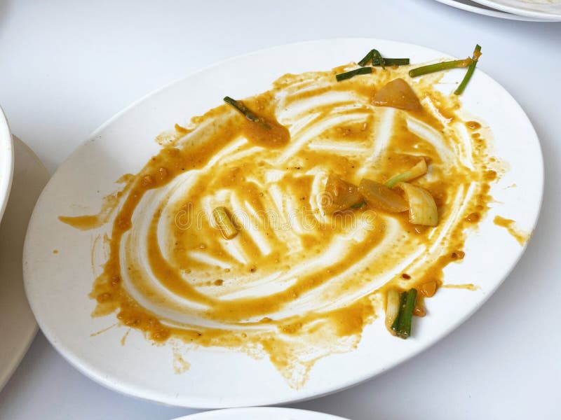 Dirty dish after eating stock photo. Image of spoon - 233086150