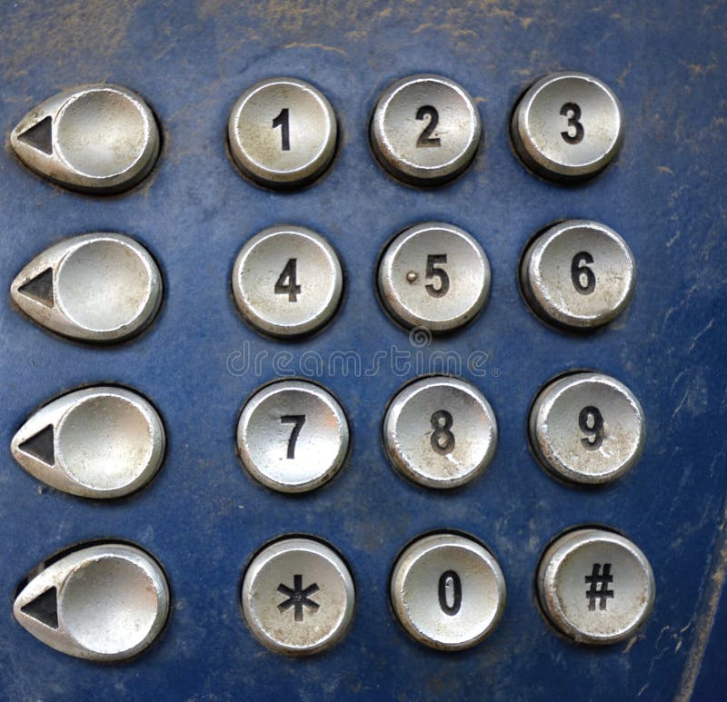 Payphone keypad. stock image. Image of keypad, metal - 33473101