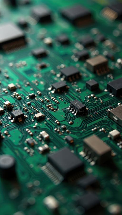 Close Up of Discarded Circuit Boards, Cracked Components , Capacitor ...