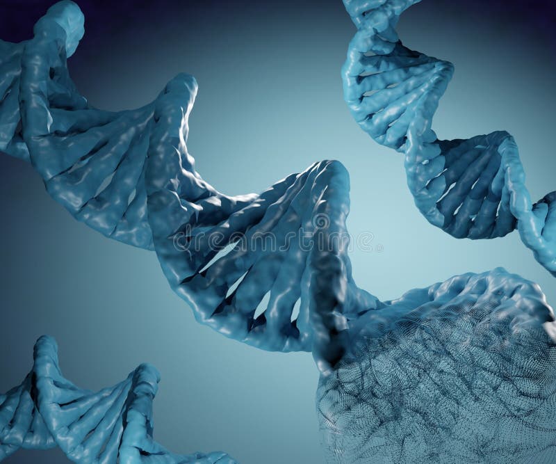 Disintegrated or Dispersing DNA into Smaller Molecules Stock ...