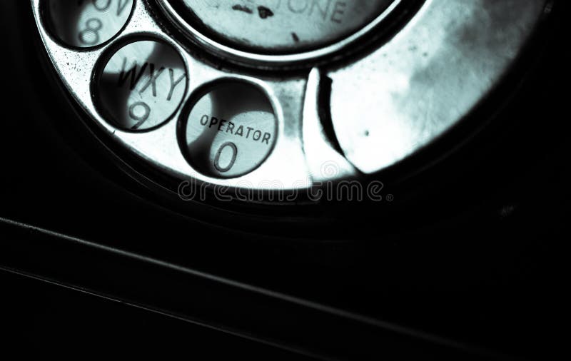 Close-up Disk with Numbers on Retro Telephone Stock Image - Image of ...