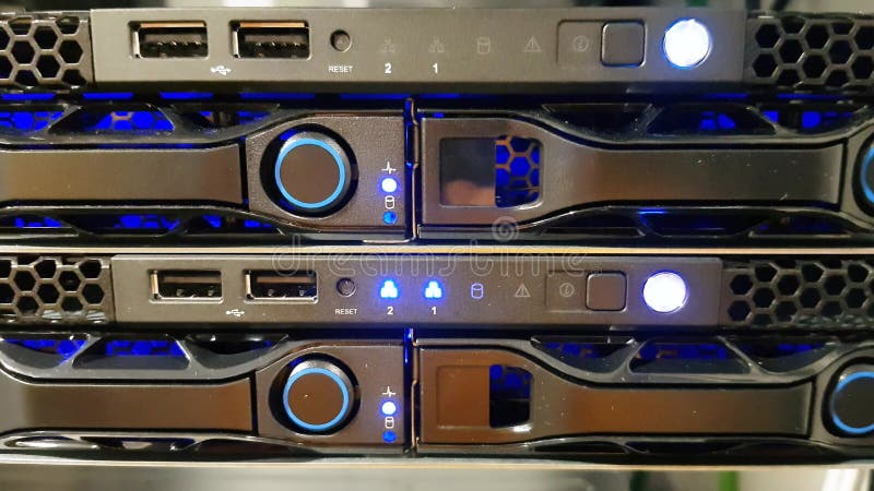 Close Up of a Disk Storage Array Stock Video - Video of computer ...