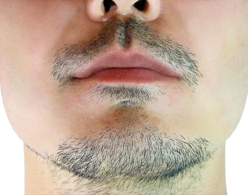 Close-up Disparado Do Queixo De Um Homem Foto de Stock - Imagem de ...