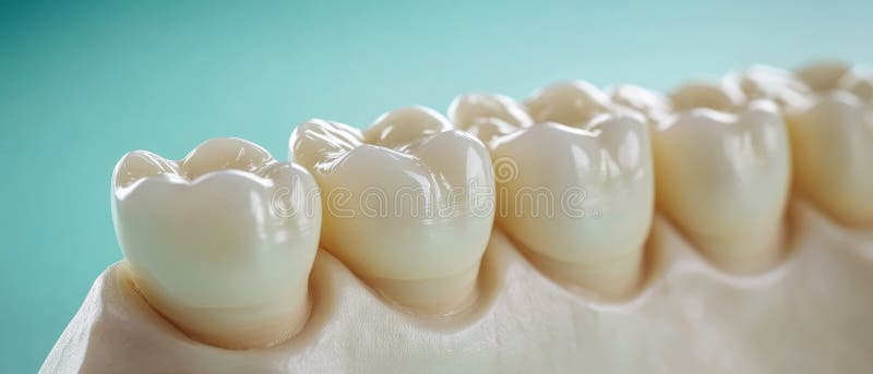 A Close-up Display of Dental Implants Designed To Replicate Natural ...