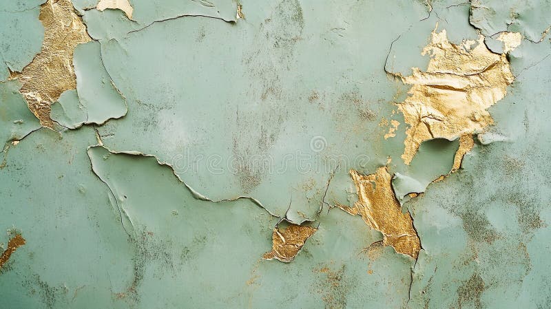 Distressed Gold and Patina Texture with Peeling Effect Stock Photo - Image of textile, painting ...