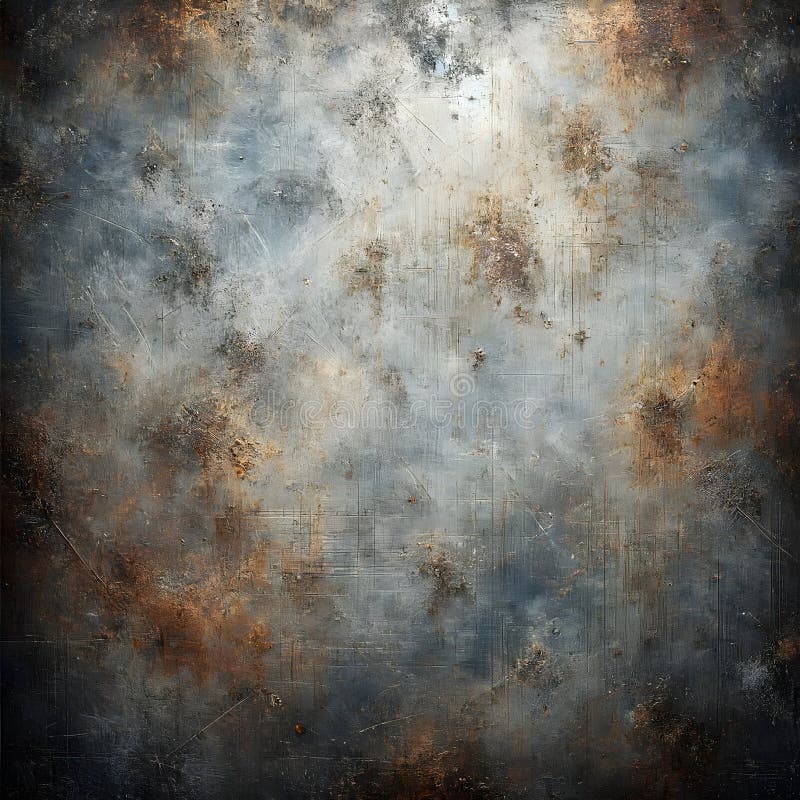 Distressed Weathered Metal Surface with Rust Stock Illustration ...