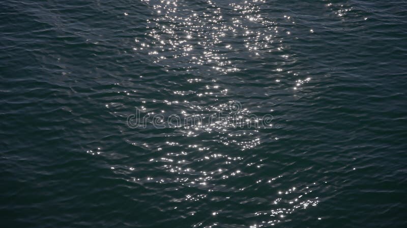 Close Up of Disturbed Blue Ocean Water Surface. Stock Image - Image of ...