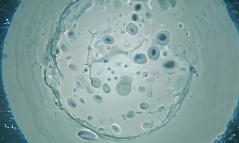 Close-Up of Dividing Cells – Microscopic View Stock Video - Video of ...